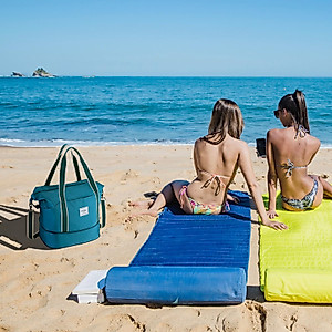 WALNEW Travel Duffel Bag, Weekender Overnight Carry On Bag for Women Men, Foldable Waterproof Gym Luggage with Metal Buckle Detachable Shoulder Strap and Wet Compartment (Peacock Blue)