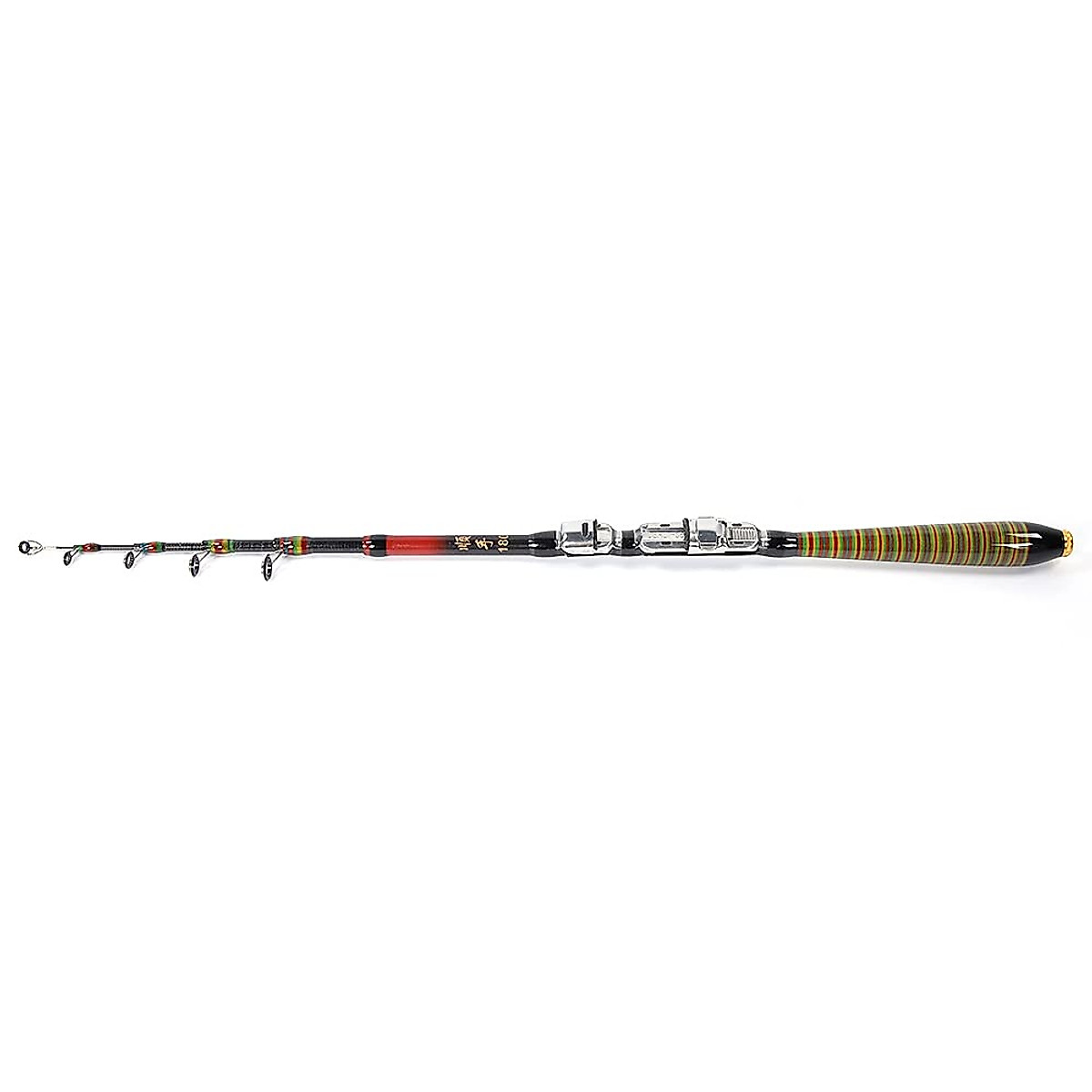 Fishing Rod, Telescopic Fishing Rod Carbon Sea Fishing Rod Portable Spinning Pole Hand Fishing Accessory(180cm)