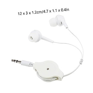 LIGHTAOTAO Over-Ear Headphones Noise Headphones Cancelling Noise Reducing Ear Plugs Wrap Around Earphones Earbuds Wired Noise Canceling Headphones Earplugs Soundproof Plug White Mp3