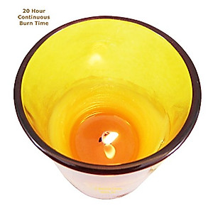 Beeswax Candle Works, Large 19-Hour Votives (Pack of 4) 100% USA Beeswax