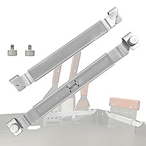 2 Sets of Griddle Spatula Holder, Adjustable (6.6inch-10.2inch) Stainless Steel Utensils/Tool Racks for Blackstone, Camp Chef, Royal Gourmet Flat Top Griddle.