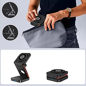 BUBEYYIE Fast Wireless Charger 10W Charging Stand Compatible with iPhone 14 13 12 11 Pro XR XS X 8 Plus Samsung Galaxy S22 S21 20 S10 Note 20 10 Google LG and Other Cell Phones (Black)