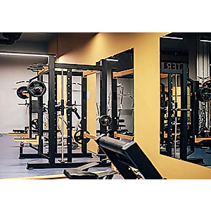 haa (48''x32'') Wall Mounted Frameless Activity Mirrors for Home Gym Large Full Body Use Tempered Glass with Safety Backing (1)