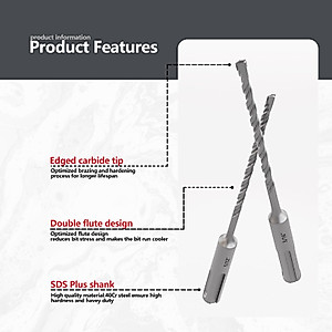 GSTK SDS Plus Chisel Bits Set (2 Pieces)