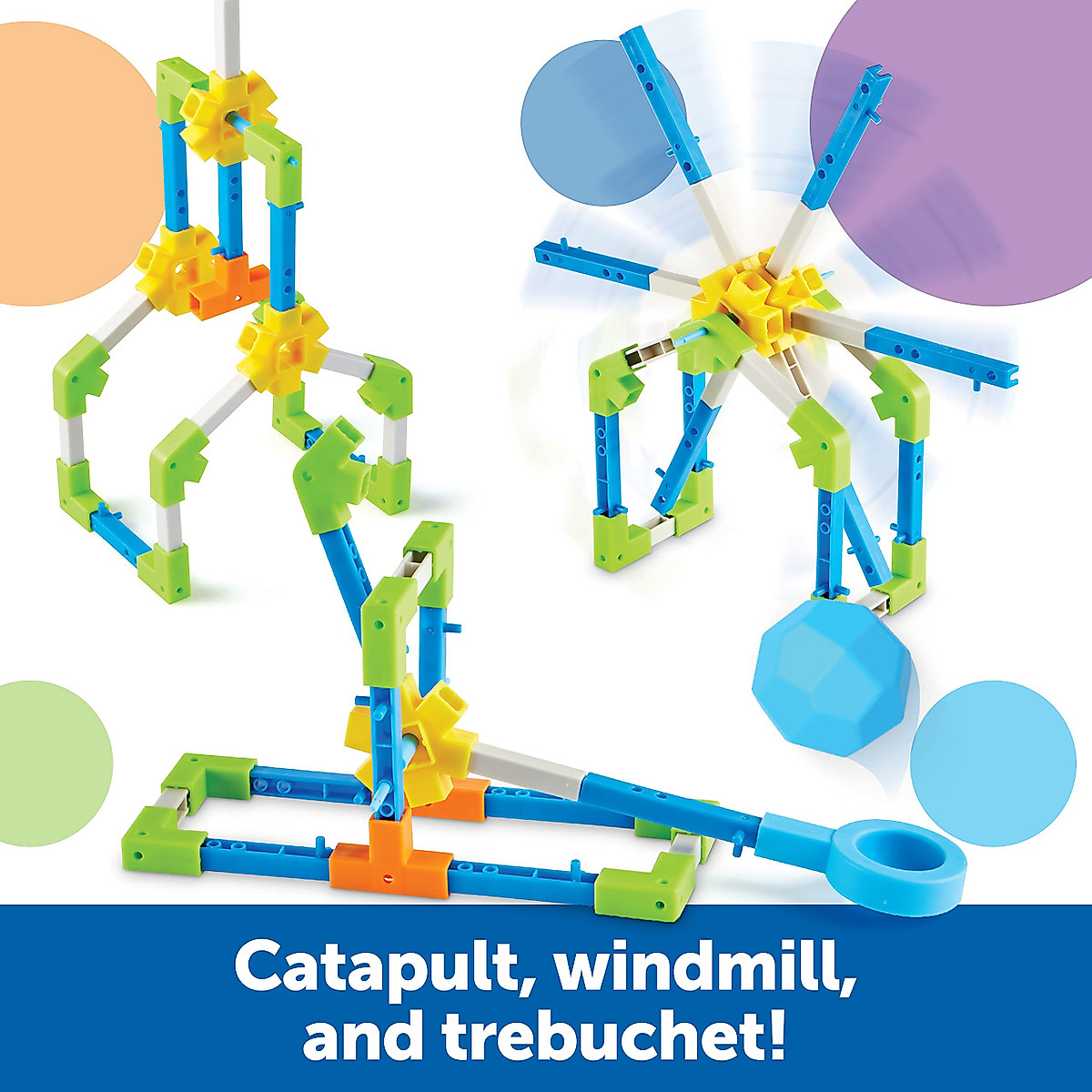 Learning Resources STEM Explorers Motioneering - 56 Pieces, Ages 5+STEM Toys for Kids, Brain Teaser Toys and Games, Kindergarten Games