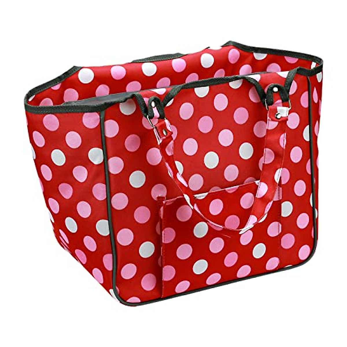 shamjina Knitting Bag Weaving Accs for Traveling Portable Yarn Storage Organizer Large Crochet Bag Tote Knitting nedles Bag for Crochet Accessories