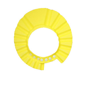 3pcs Soft Adjustable Shampoo Shower Cap Kids Bathing Protection Plastic Bath Hat Visor Cap for Toddler Baby Kids Children (Color Random, 27.5CM/10.8IN)