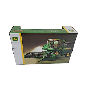 John Deere 1/64 Scale 5 pc Harvesting Set 4555 Tractor, 7720 Combine w/2 Heads, 500 Grain Cart