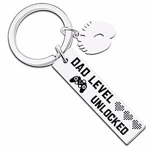 New Dad Keychain Gifts Pregnancy Announcement for Dad Husband, First Time Dad, Dad to be, Soon to be Fathers Day for Dad Step Dad to Be Husband from Daughter Son Dad Valentine’s Day Gifts,