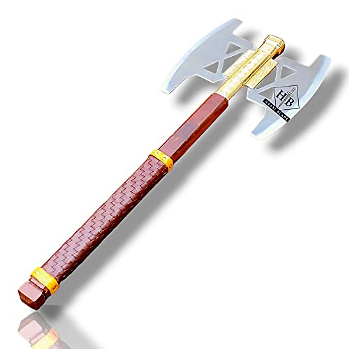 Haxxi Blade 022 Gimli Battle Axe from Lord of The Rings an Axe Dwarf Lord of The Rings Gold Color Plated