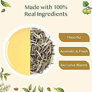 VAHDAM, Assorted White Tea Sampler Gift Set (25 Cups, 1.76oz) Gluten Free, Non GMO - 5 Unblended White Loose Leaf Tea Sampler | Tea Variety Pack | Tea Gift Set, Gifts for Women & Men