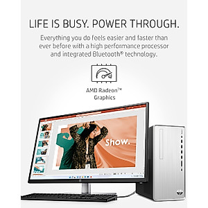 HP Pavilion Desktop PC, AMD Ryzen 7 5700G, 16 GB RAM, 512 GB SSD, Windows 11 Pro, Wi-Fi 5 & Bluetooth Connectivity, 9 USB Ports, Wired Mouse and Keyboard Combo, (TP01-2022, 2021) (Renewed)