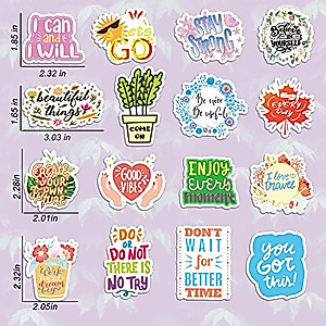 Inspirational Stickers,150Pcs Motivational Stickers for Water Bottles Positive Quote Stickers for Journaling Scrapbook Aesthtic Waterproof Vinyl Laptop Stickers for Teens Adults Kids Teachers