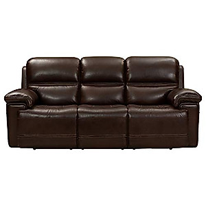 Barcalounger Sedrick Power Reclining Sofa With Power Head Rests, El Paso Walnut