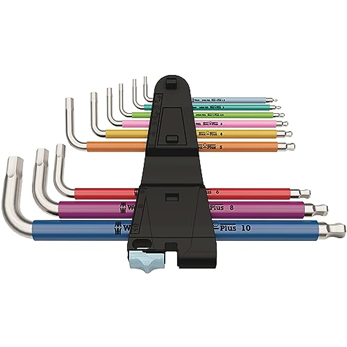 Wera 05022669001 L-Key Set 3950 Spkl/9 SM Metric of Stainless Steel,MULTI