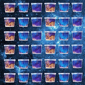 BVEHSR 36 Packs Galaxy Putty Slime, Party Favor for Kids Girls & Boys, Adults, Non Sticky, Stress & Anxiety Relief, Wet, Super Soft Sludge Toy,Easter Basket Stuffers