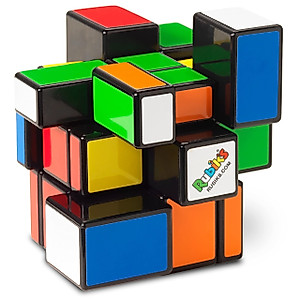 Rubik's Blocks, Original 3x3 Cube with a Twist Challenging Problem-Solving Puzzle Retro Brain Teaser Fidget Toy, for Adults & Kids Ages 8 and up