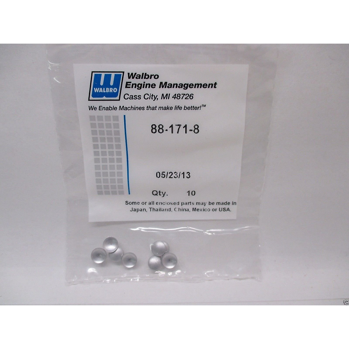 Walbro 10 Pack Genuine 88-171-8 Carburetor Welch Plug OEM