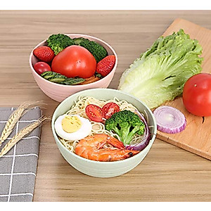 LuckyZone Wheat Straw Dinnerware Sets for 4 (Reusable Plates, Bowls & Cups) - Lightweight Unbreakable Dinner Camping Dishes - Dishwasher & Microwave Safe, Eco Friendly(12Pcs/Beige)