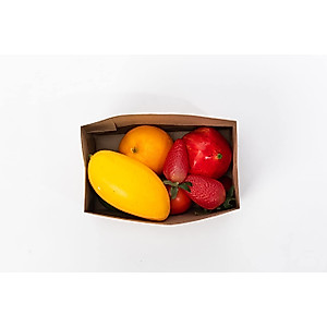 RACETOP Small Brown Kraft Paper Bags with Handles Bulk, 5.9"x3.2"x8.3" 50Pcs Small Brown Gift Bags, Mini Paper Bags, Gift Bags Bulk, Goodie Bag, Retail Bags, Gift Wrap Bags, Shopping Bags