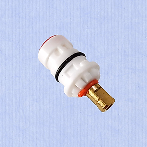 Replacement Faucet Valve Cartridge Insert，Mix Tap Inner Cartridge Replacement, Ceramic Faucet Valve for Double Handle Kitchen Basin Shower Faucet Part（Size: 23.5 * 47mm）(Blue)