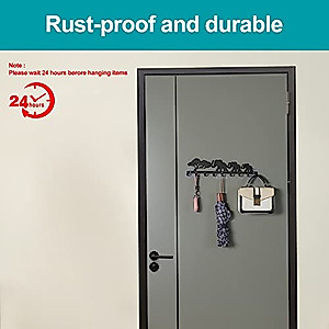 Autoly, Coat Rack Wall Mount Door Hanger Hook is Installed Against The Wall, and Coat Hanger Wall can Tidy up The Room. Coat Hooks Wall mounted9 Hooks 2 Pieces