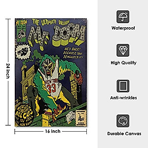 Art Poster Print 16 x 24 Inch Mf Merch Doom Canvas Wall Picture Home Decor for Living Room Bedroom Office