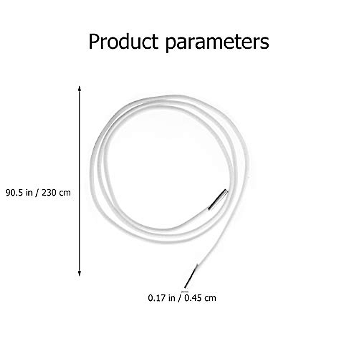Yardwe Replacement Cord for Chair, 8 Pack Universal Replacement Elastic Cords Repair Tool Kit for Sun Loungers, Garden Chairs, Outdoor Recliners, Anti Gravity Chair, Bungee Chairs- White