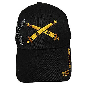 Trade Winds U.S. Army Field Artillery Military Cap U.S. Army Black Military HAT