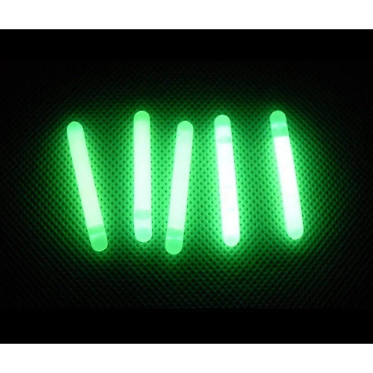 Brccee AC 250 Pieces (50bags) 4.537mm Float Glow Stick Night Fishing Green Fluorescent Light