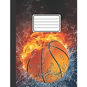 Composition Notebook Wide Ruled Basketball Sports Boys Girls Kids Children Colorful Comp Book: Wide Ruled Lined Paper 110 pages (55 sheets) 9-3/4 x 7-1/2 inches