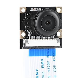 Fisheye Wide Angle Camera Module,1080P Professional Camera Module with 5MP OV5647 Webcam Sensor and Adjustable Lens for 2/3/B+/