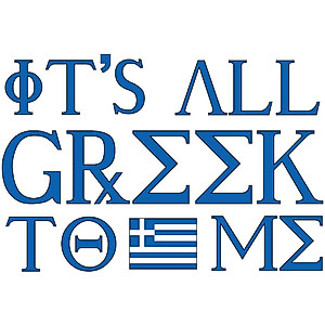 CafePress It's All Greek Mug Ceramic Coffee Mug, Tea Cup 11 oz