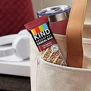 KIND Breakfast Cereal Bars, Gluten Free Snacks, Cinnamon with Almonds, 9.3oz Box (6 Bars)