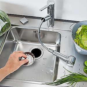 Kitchen Sink Drain Strainer and Drain Cover 4-Pcs,3.25 inches Replacement for Kitchen Standard Drains,6 inches Large Flat Suction Cover,for Kitchen Bathroom Accessories and Laundry