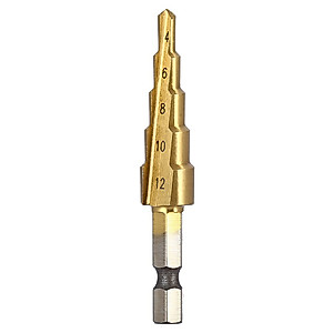 3pcs 4-12 4-20 3-12mm Step Drill Bits High Speed Steel Cone Titanium Coated Tool Sets Metal wood plastic Hole Cutter