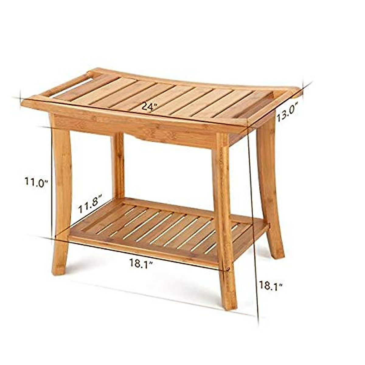 DOUBA Bathroom Shelf Multi-Function Bench Shower Seat Bench Bathroom Spa Bath Storage Storage Stool