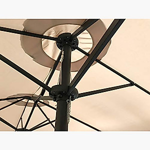 Garden Winds Replacement Canopy Compatible with the Real Living Triple Vent Umbrella 15ft - 350