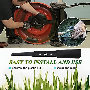 Apeixoto 942-05056a Lawn Mower Blades Compatible with Cub Cad et Zero Turn 54" Deck Mower 742-05056 Medium Lift Blade Fit for Cub Cadet RZT-L54 XT1 XT2 Troy-Bilt