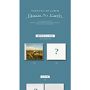 Bigbang TAEYANG Down to Earth EP Album CD+POB+Mini folding poster on pack+Booklet+Photocard+Tracking Sealed