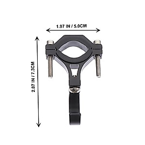 BESPORTBLE Modification Pole Rotatable Aluminium Holder Electric Punch Hanger Black Free Punch-Free Hook: Fitting Motorcycle Rack Bike Handlebar General Hanging Alloy Scooter Helmet Hook