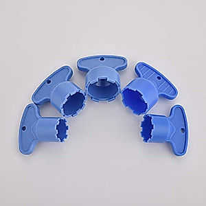 JQK Cache Faucet Aerator Key, Removal Wrench Tool for M 16.5 18.5 21.5 22.5 24 cache aerators, 5 Set (Pack of 4), HAK5S-P4