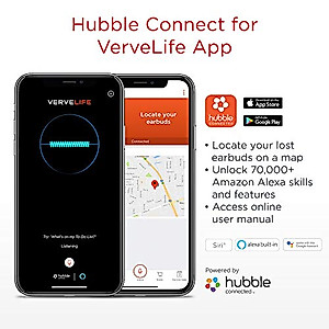 Motorola VerveBuds 800 True Wireless in-Ear Headphones - IPX4 Cordless Earbuds with Dual Noise-Cancelling Mic, Charging Case - Bluetooth 5.0 Headset Earpiece - 6H Playtime, Voice Assistant Compatible