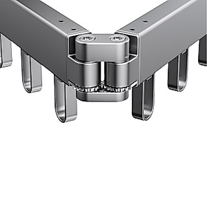 ASDMD Clothes Drying Rack, Laundry Drying Rack Wall Mount, Foldable Clothes Drying Rack,Retractable,Collapsible(3-Fold,), Grey Space Saver Drying Rack for Laundry Balcony Bathroom (Grey, Gear)