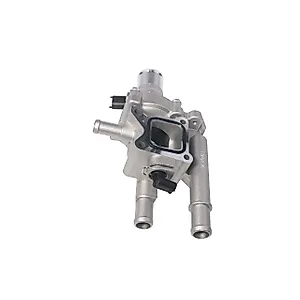 Coolant Thermostat and Housing Assembly with Sensors - Compatible with Chevy Cruze, Limited, Trax, Sonic 1.8L & 1.6L - Replaces 25192228, 55564890, 15-81816, 902-033, 55579951 - Full Aluminum