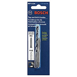 BOSCH BDT1032 10-32 Plug Tap and No. 21 Drill Bit Combo Set