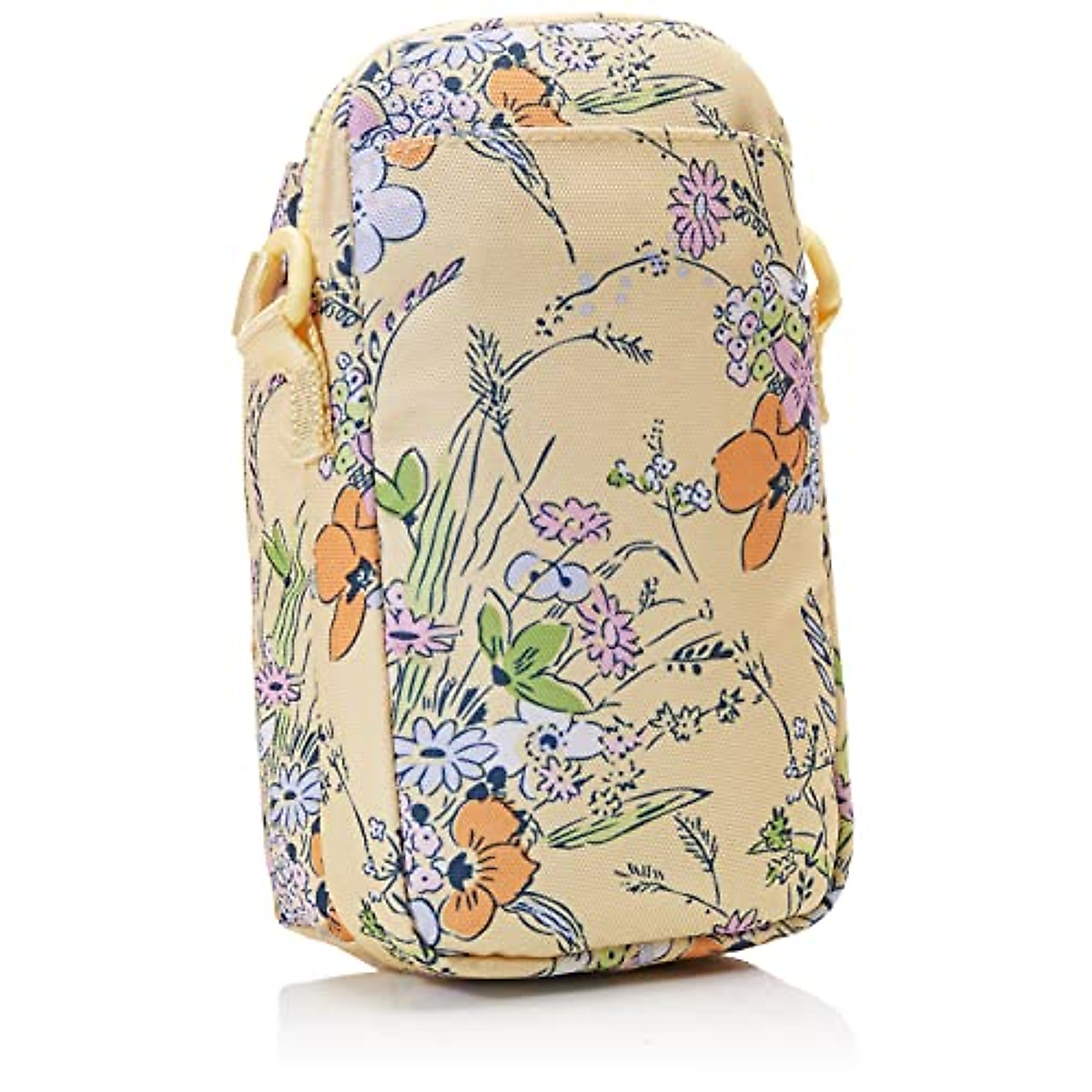 Vera Bradley Women's Recycled Lighten Up Reactive Deluxe Water Bottle Crossbody Sling Bag, Sunlit Garden, One Size