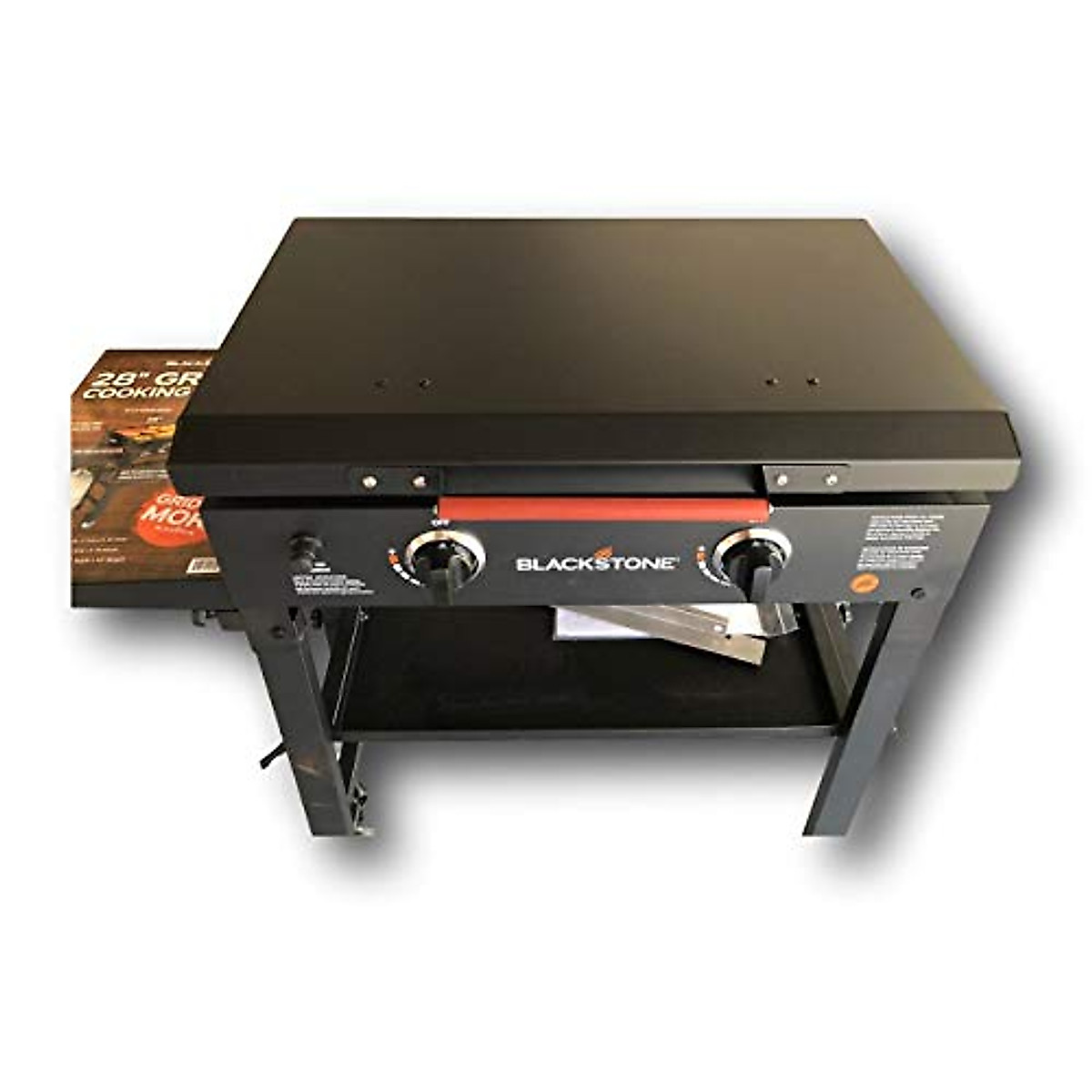 UTV GIANT Griddle Lid Cover fits 28in Blackstone Griddle, Powder Coated Black Aluminum Lid Storage Cover for 28 Inch Blackstone Griddle - Made in USA