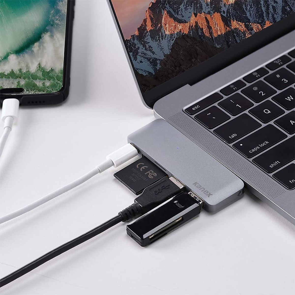 iAdapt 5-in-1 USB-C Hub for MacBook 12-inch, MacBook Air, MacBook Pro K172-1041-USBC