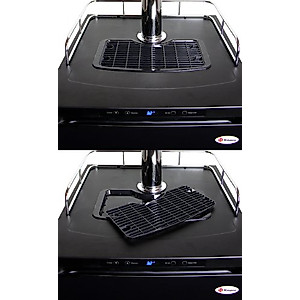 Kegco HBK309B-3 Three Faucet Homebrew Kegerator - Matte Black Cabinet and Door